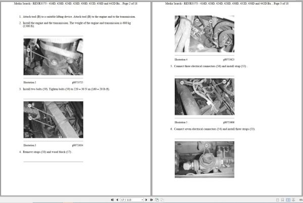 CAT Backhoe Loader 430D BNK Operators Service Manual and Schematics