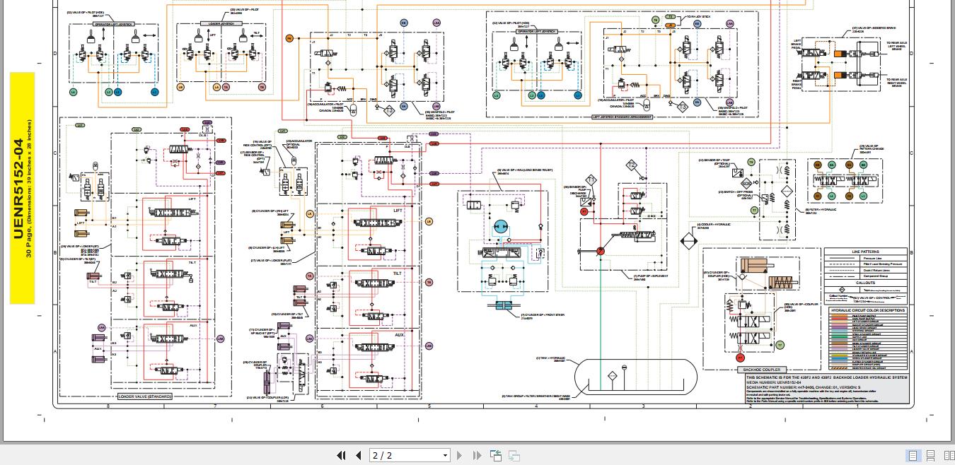 CAT Backhoe Loader 430F2 HWG Operators Service Manual and Schematics