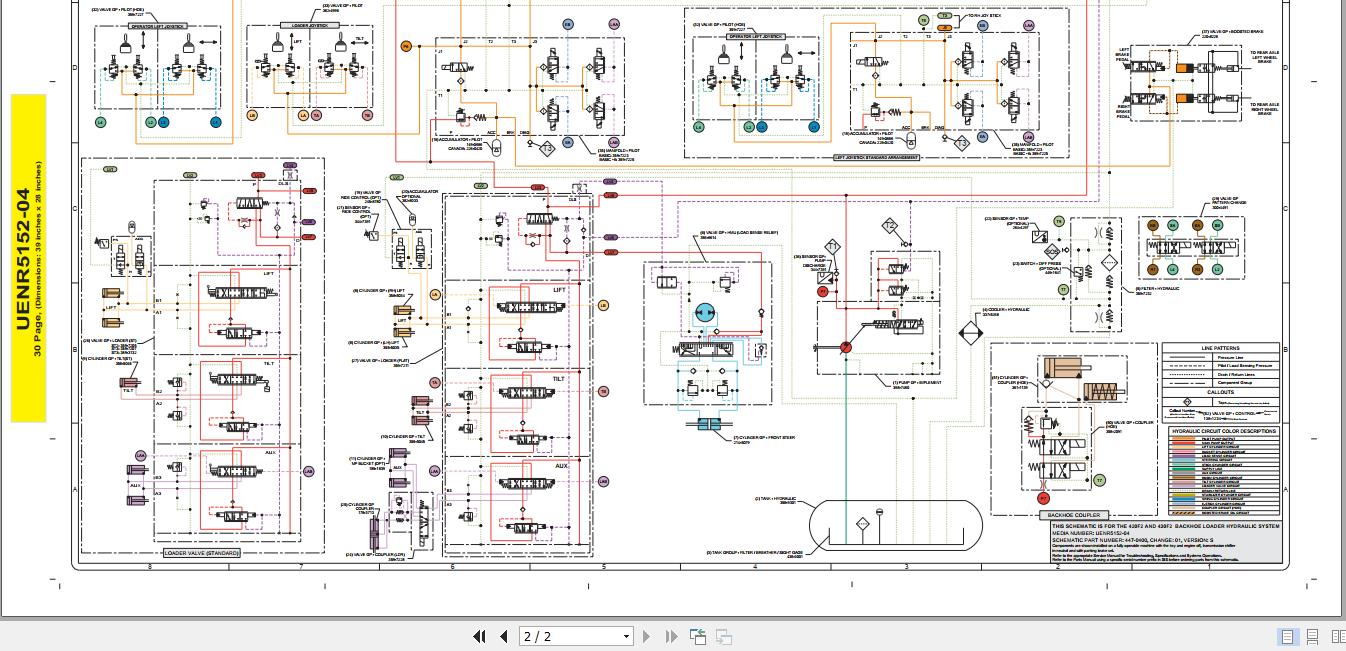 CAT Backhoe Loader 430F2 LYE Operators Service Manual and Schematics