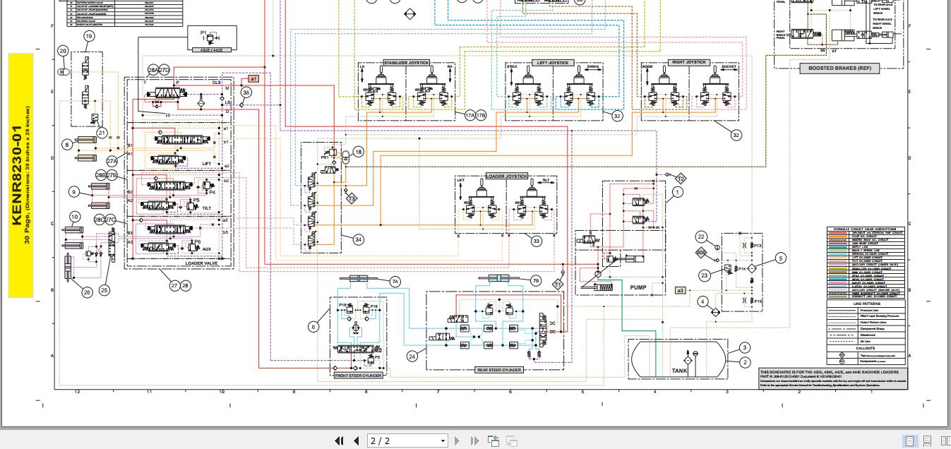 CAT Backhoe Loader 432E BXE Operators Service Manual and Schematics