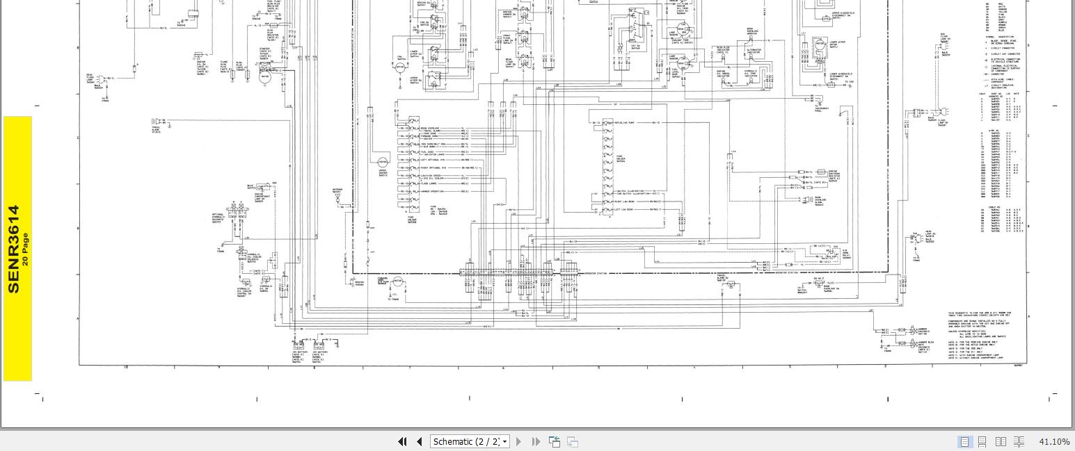 CAT Excavator 205 3HC Operators Service Manual and Schematics