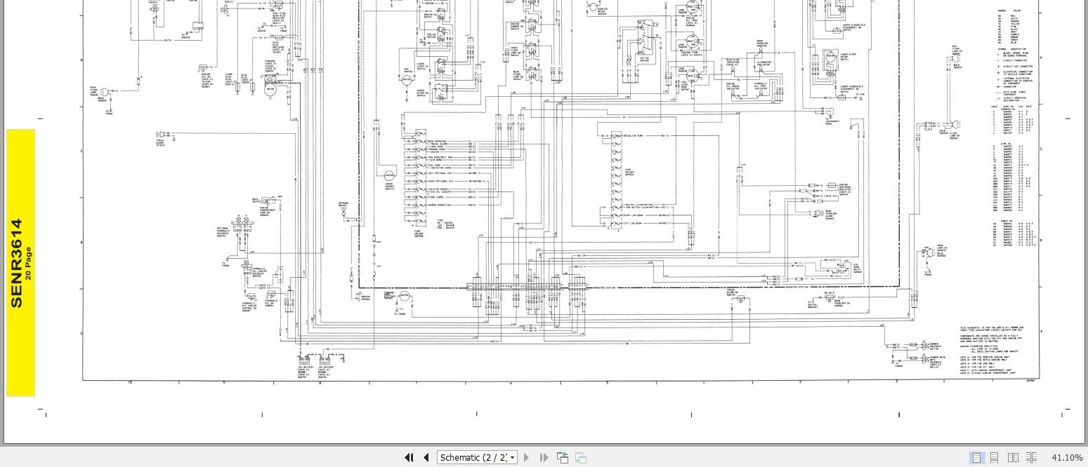 CAT Excavator 205 4DC Operators Service Manual and Schematics
