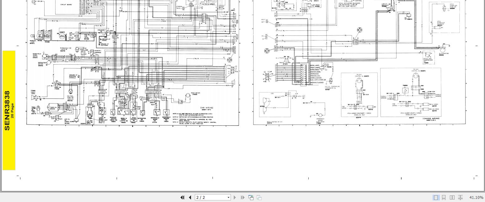 CAT Excavator 235C 5AF2PG Operators Service Manual and Schematics