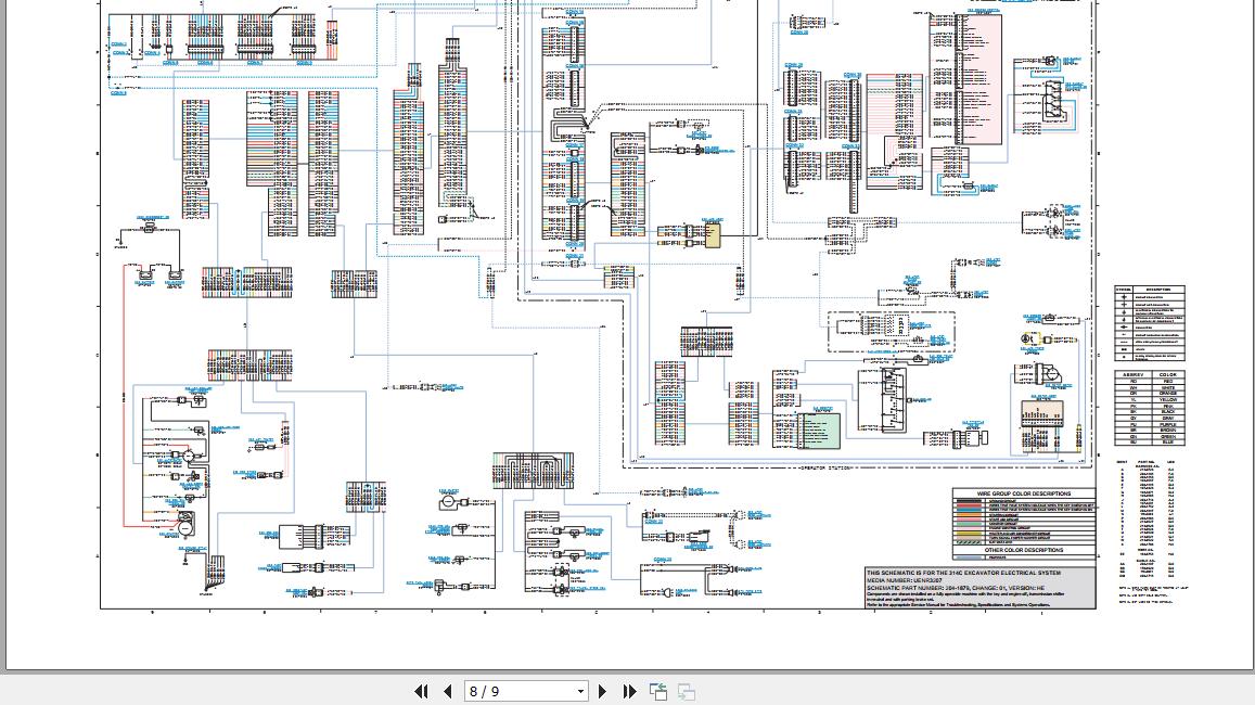 CAT Excavator 314C PCA Operators Service Manual and Schematics