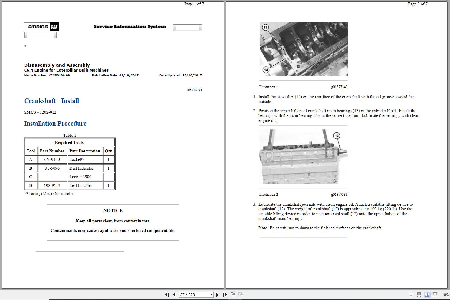 CAT Excavator 320D FM EAX Operators Service Manual and Schematics