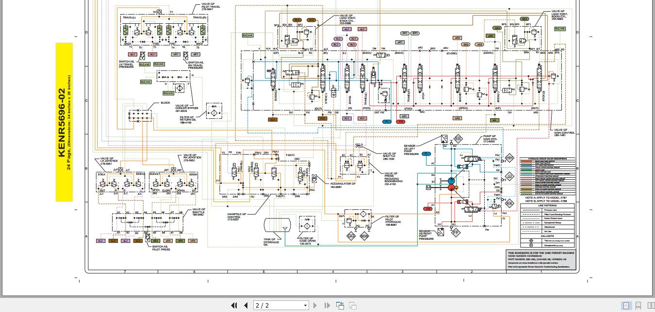 CAT Excavator 320D FM EAX Operators Service Manual and Schematics