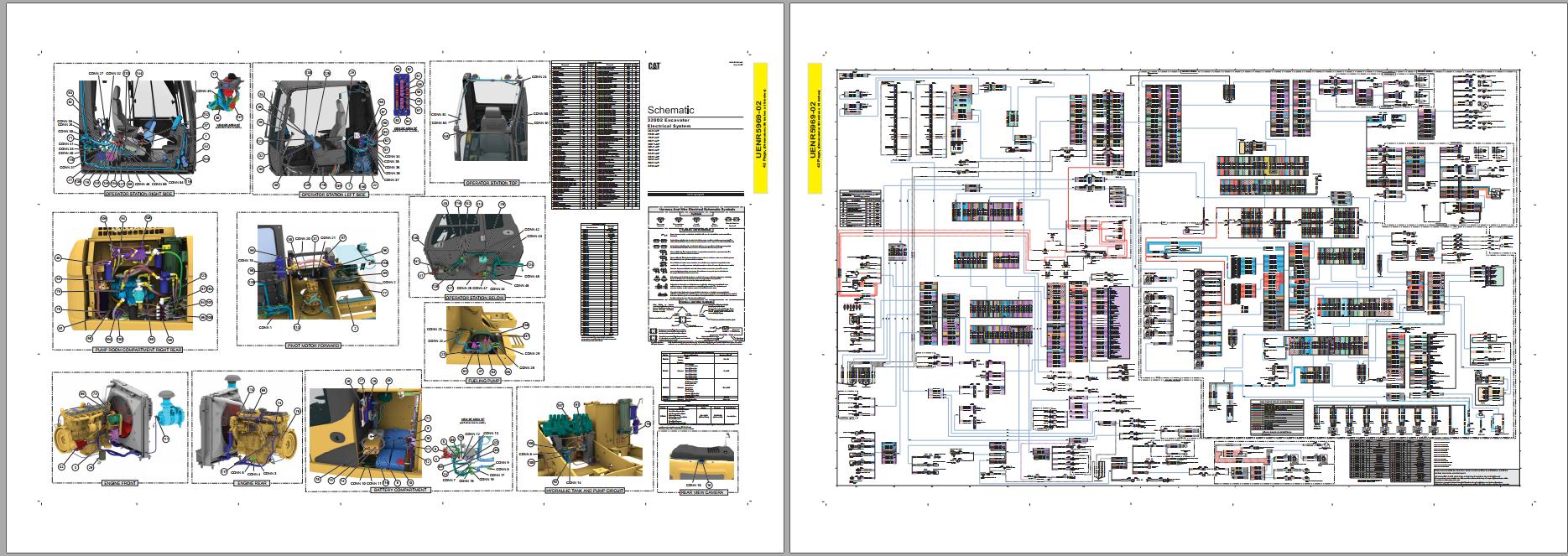 CAT Excavator 320D2 L KHR Operators Service Manual and Schematics