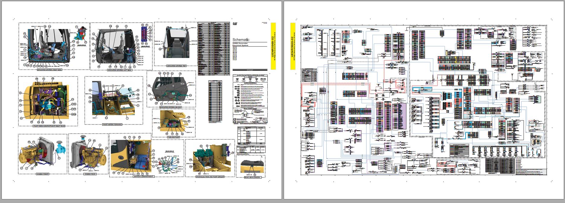 CAT Excavator 320D2 L PBB Operators Service Manual and Schematics