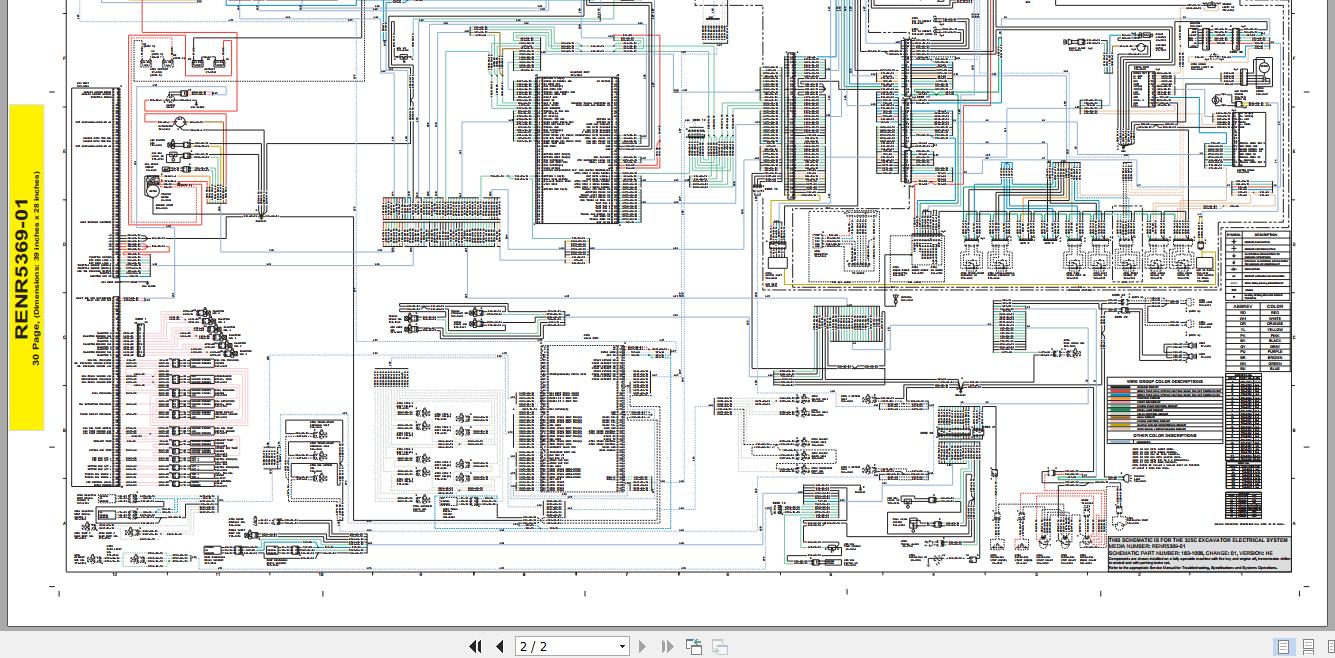 CAT Excavator 325C L BTD Operators Service Manual and Schematics
