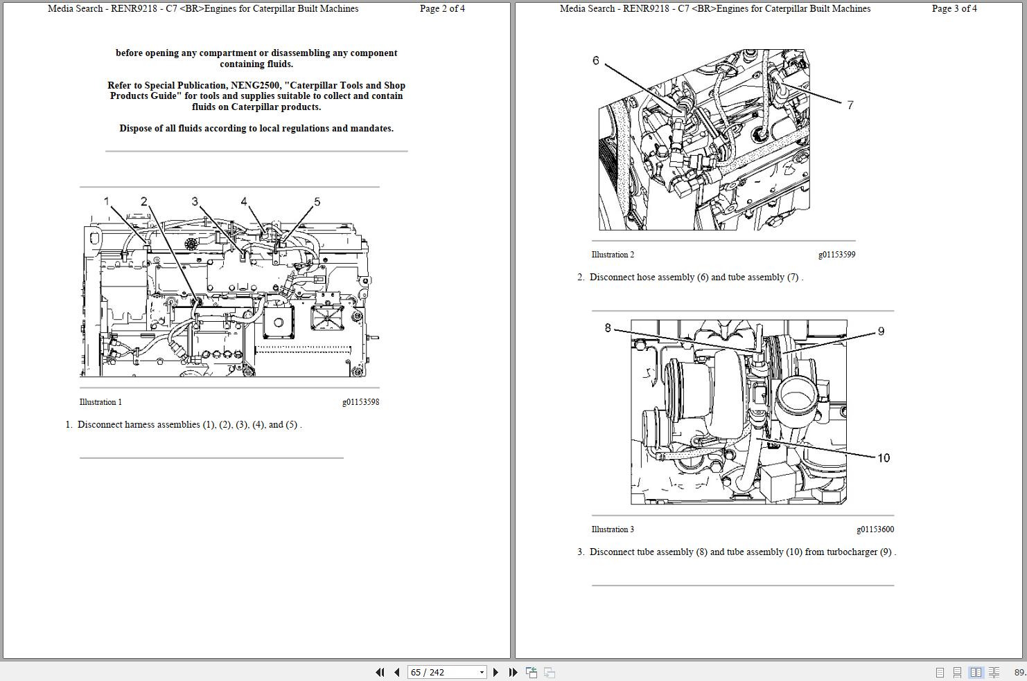 CAT Excavator 325D L PEH Operators Service Manual and Schematics