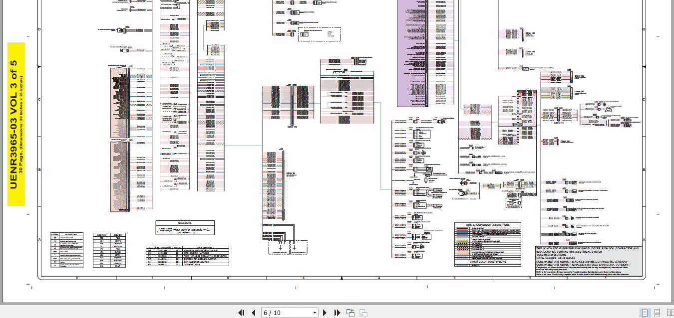CAT Landfill Compactor 826K 232 Operators Service Manual and Schematics