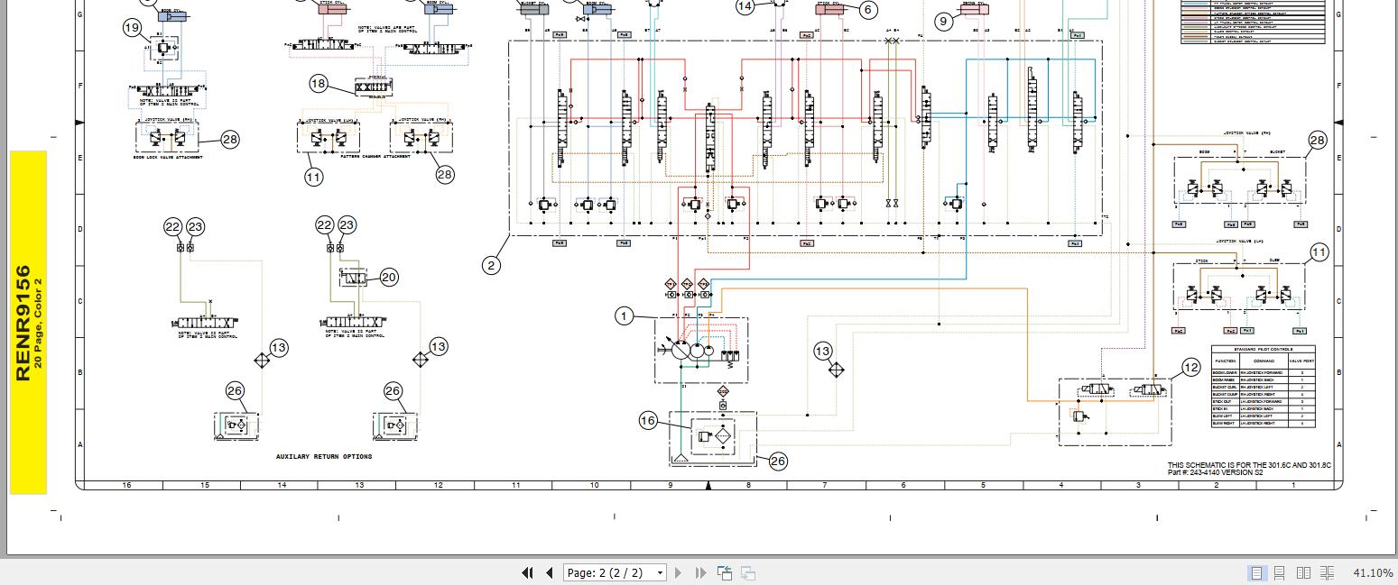 CAT Mini Hydraulic Excavator 301.6C JBB Operators Service Manual and Schematics