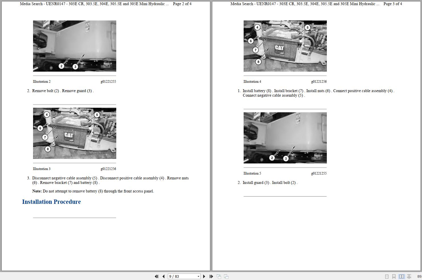 CAT Mini Hydraulic Excavator 304E TSR Operators Service Manual and ...