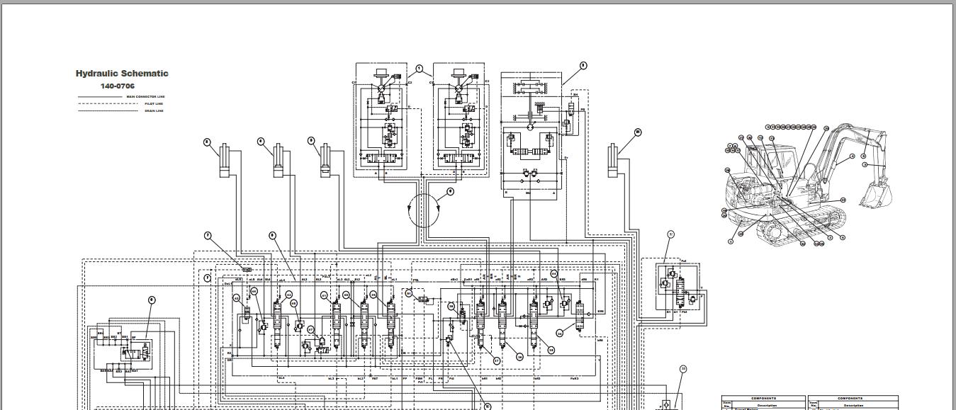 CAT Mini Hydraulic Excavator 307B 6KZ Operators Service Manual and Schematics