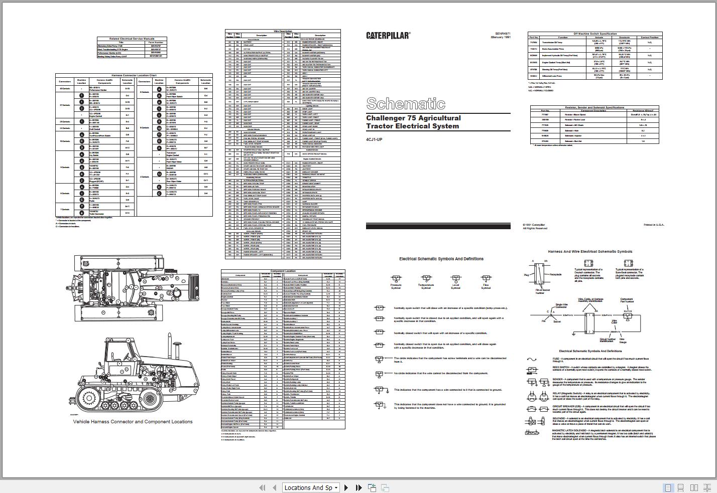 CAT Tractor Challenger 75 4CJ 4KK Disassembly Assembly Maintenance and ...