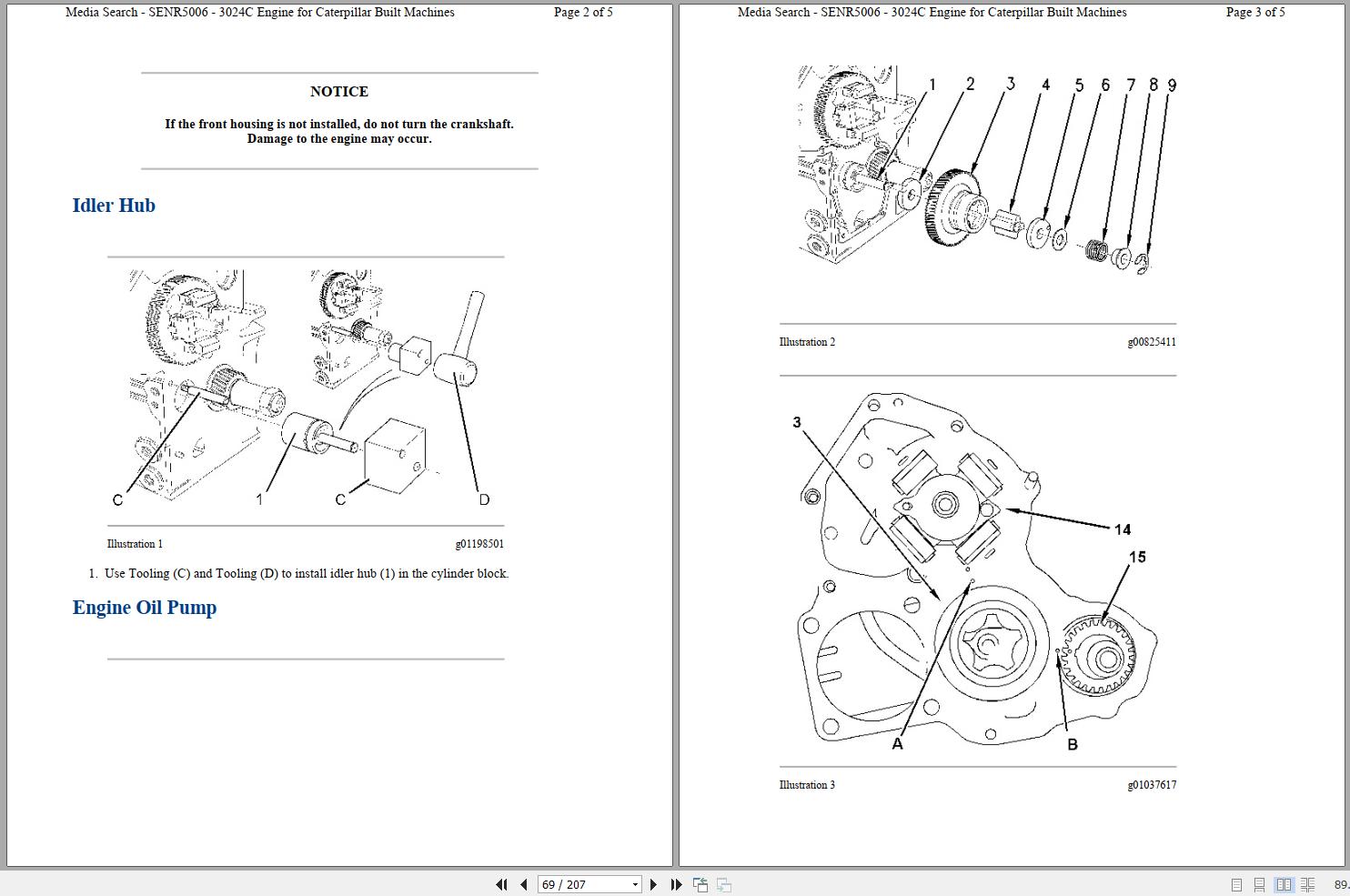 Caterpillar Engine 3034 3NW Operation Maintenance and Service Manual
