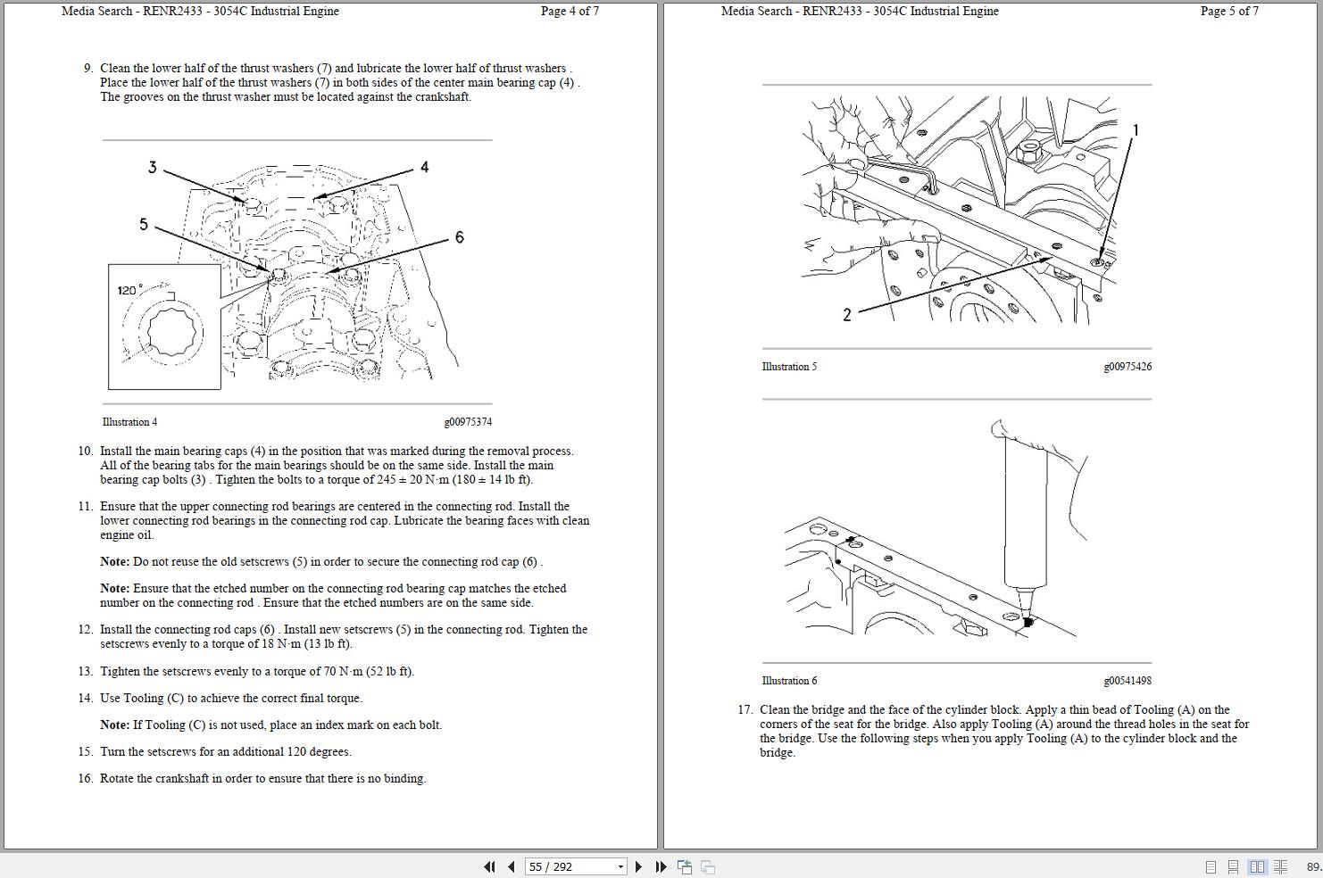 Caterpillar Engine 3054C 334 Operation Maintenance and Service Manual