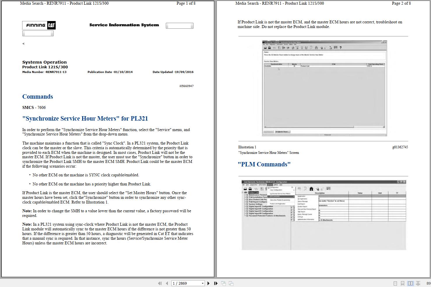 Caterpillar Engine 3056E CPT Operation Maintenance and Service Manual ...