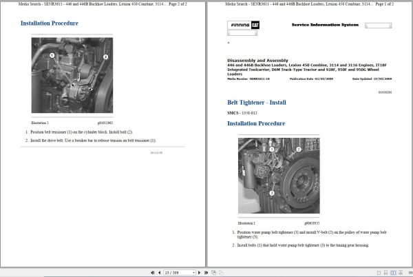 Caterpillar Engine 3114 3116 3126 Testing Disassembly and Assembly