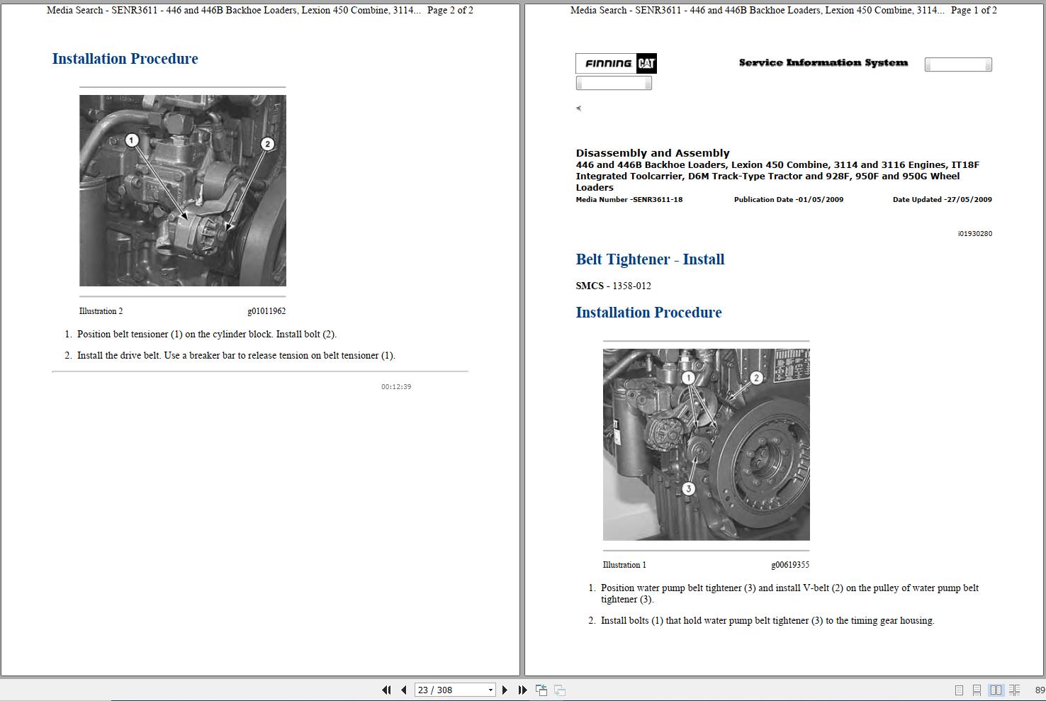 Caterpillar Engine 3114 3116 3126 Testing Disassembly and Assembly