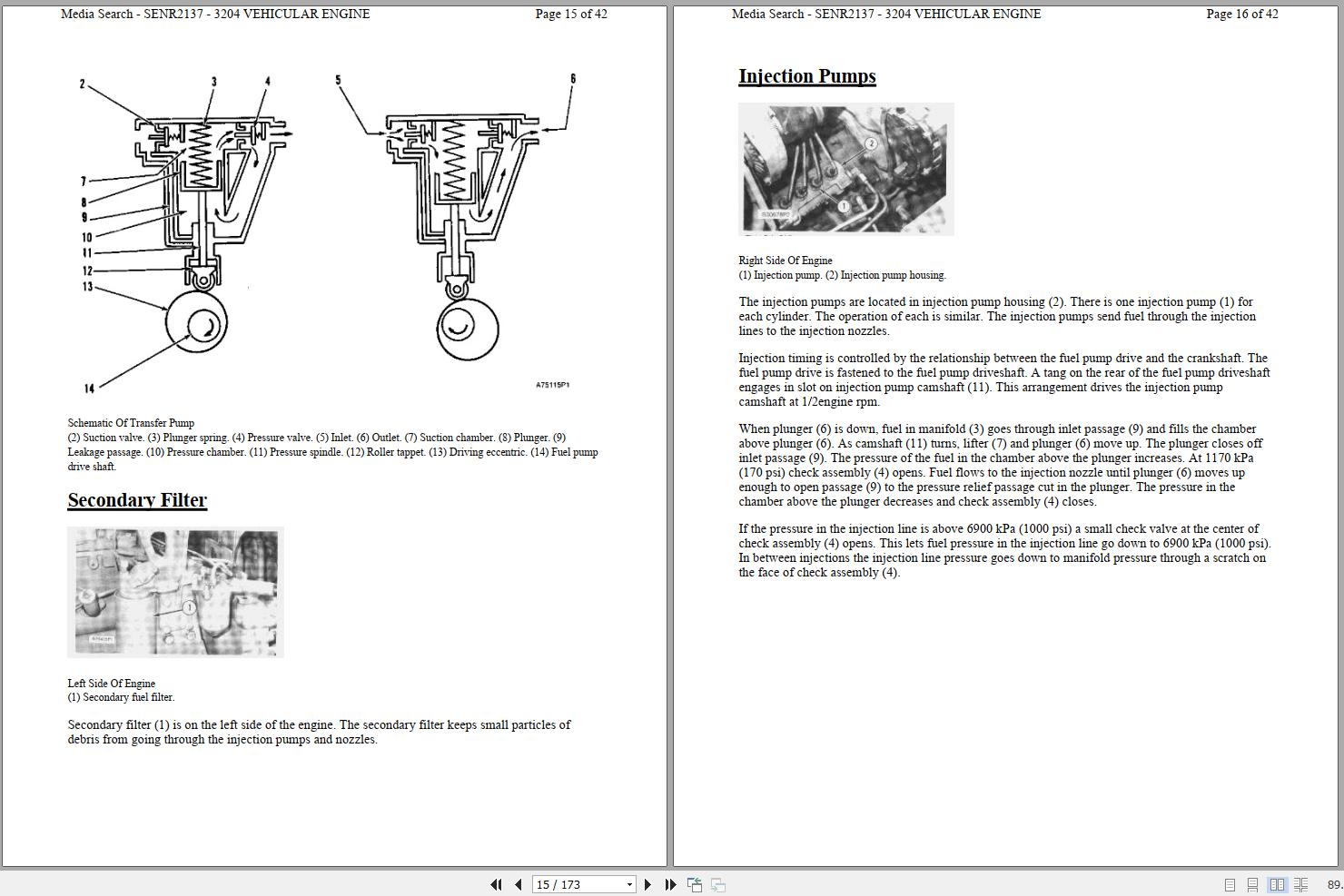 Caterpillar Engine 3204 45V Operation Disassembly and Assembly Manual