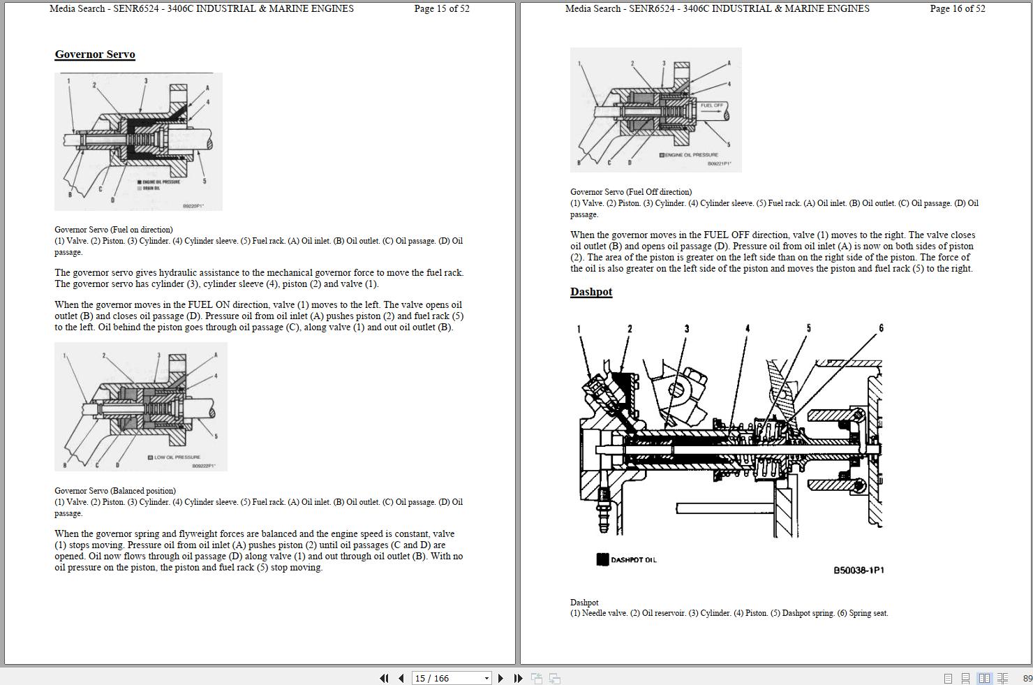 Caterpillar Engine 3406B 4TB Operation Maintenance and Service Manual
