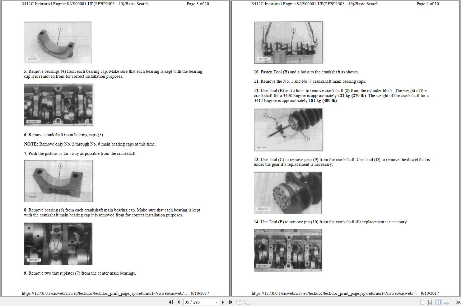 Caterpillar Engine 3412C 8AR Operation Maintenance and Service Manual