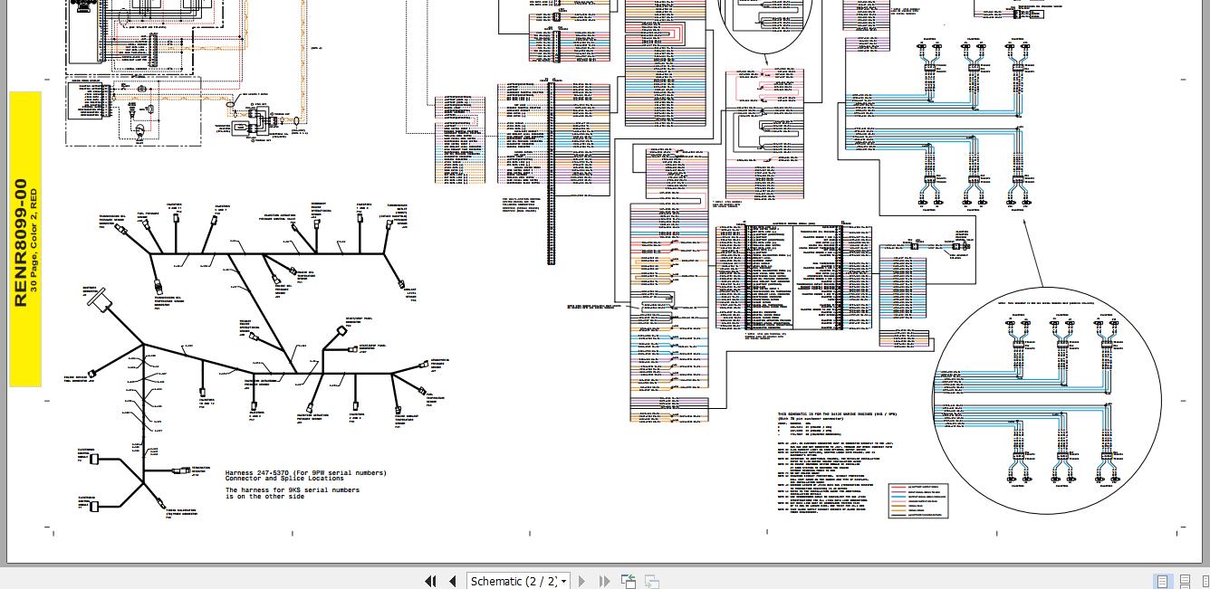 Caterpillar Engine 3412E 9PW Operators Service Manual and Electrical ...