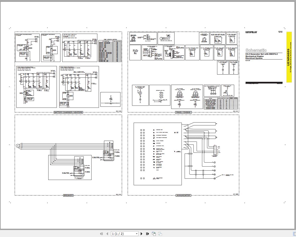 Caterpillar Engine C4.4 GLD Operators Service Manual and Electrical Schematics
