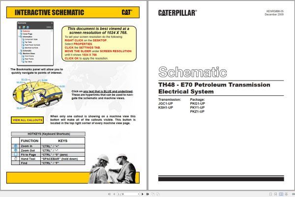 Caterpillar Petroleum Transmission TH48-E70 JGC Operators Service ...