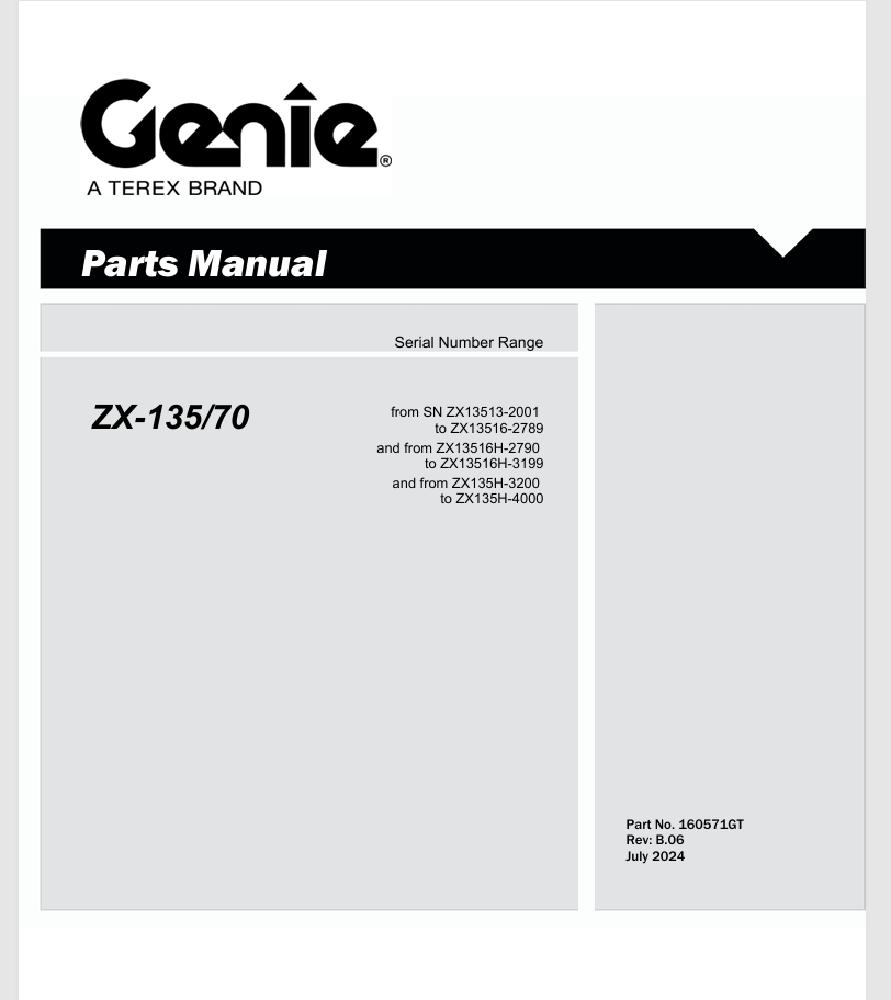 Genie Lift Truck 2025 Operators Parts Service Manuals Schematics PDF 64.5GB