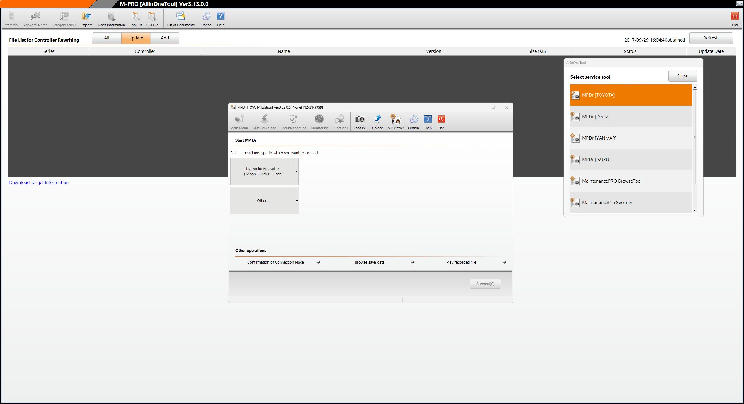 Hitachi AllinOneTool MPDr 2024 Collection Diagnostic Program How To ...