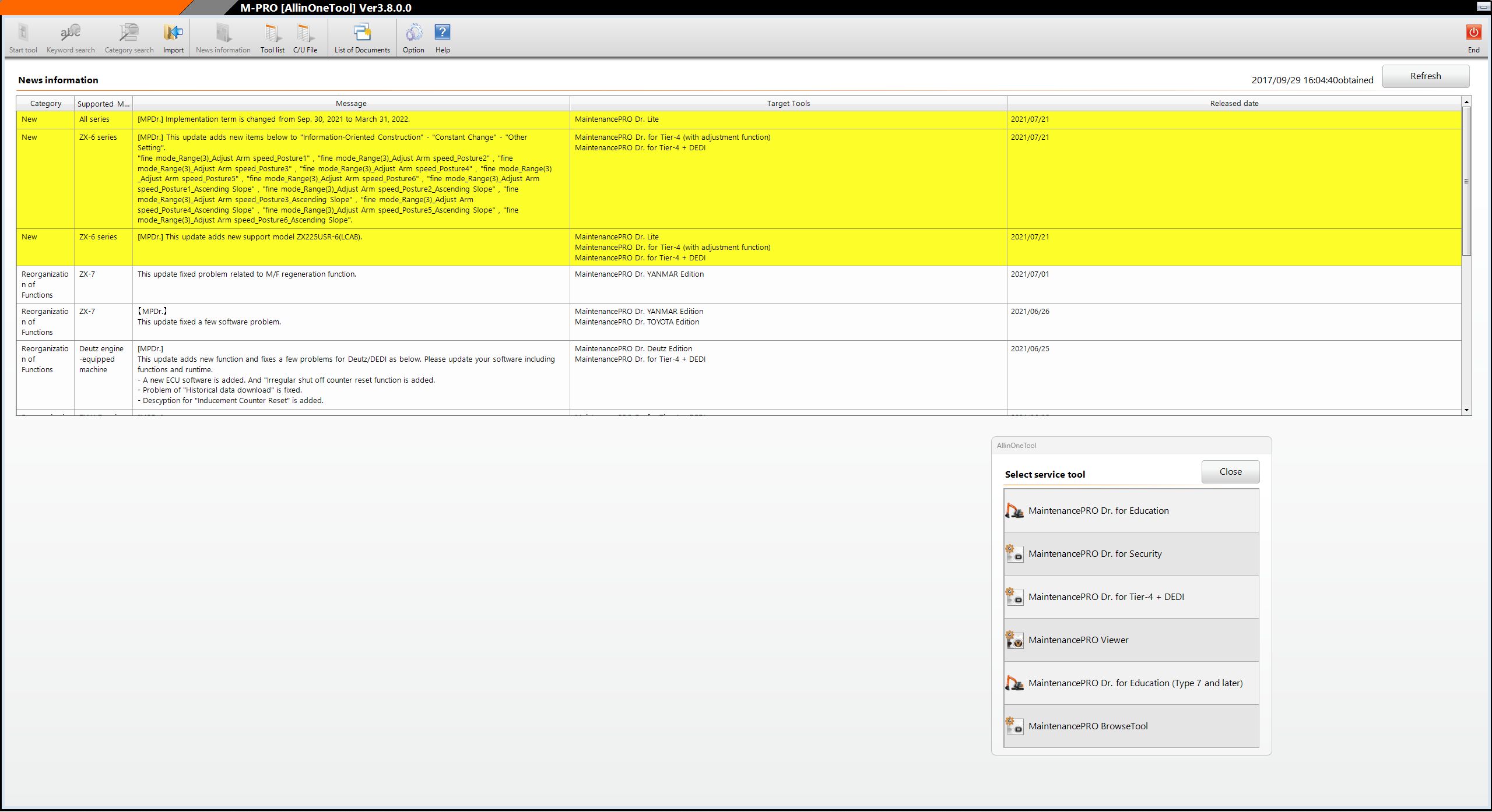 Hitachi AllinOneTool MPDr 2024 Collection Diagnostic Program How To ...