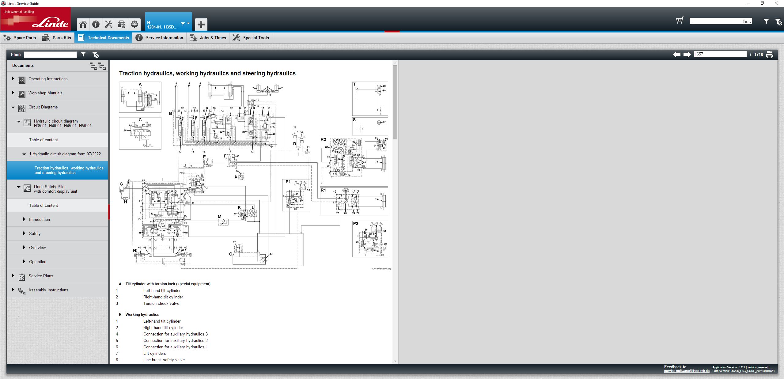 Linde EPC LSG v.5.2.2 U0296 09.2024 Spare Parts Catalog Service Library ...