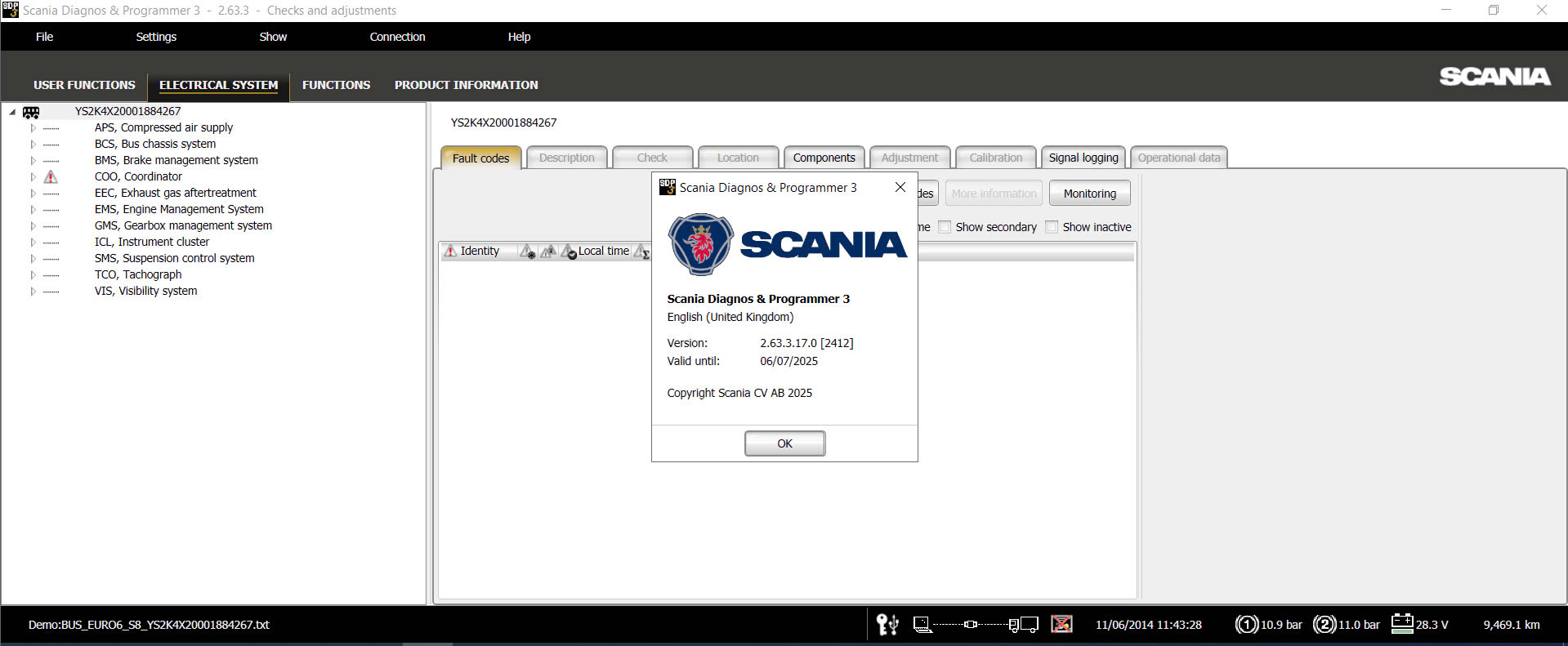 Scania SDP3 v2.63.3.17.0 2412 Diagnostic Program 2025