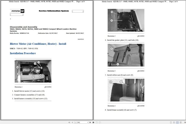 Caterpillar Compact Wheel Loader 906H SDH Operators Service Manual ...