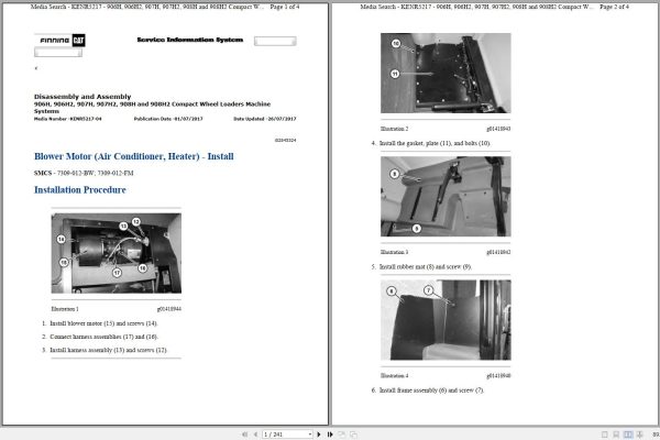Caterpillar Compact Wheel Loader 908H2 JRD Operators Service Manual ...
