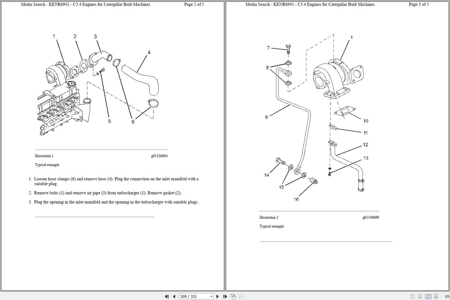 Caterpillar Multi Terrain Loader 277C Operators Service Manual Schematics