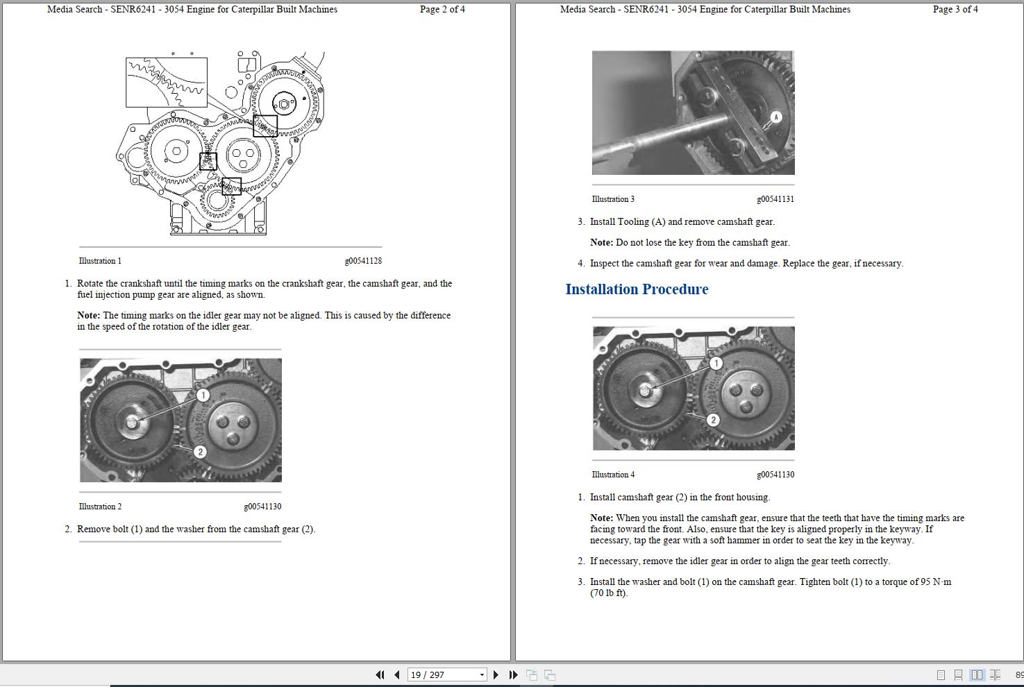 Caterpillar Pneumatic Compactor PS-150B 3XR Operators Service Manual ...