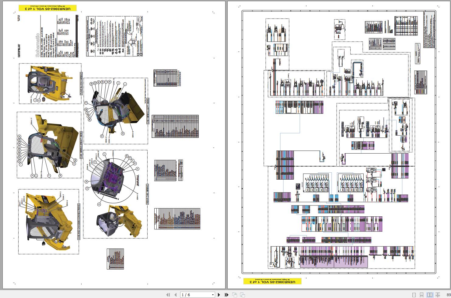 Caterpillar Skid Steer Loader 236D BGZ Operators Service Manual Schematics
