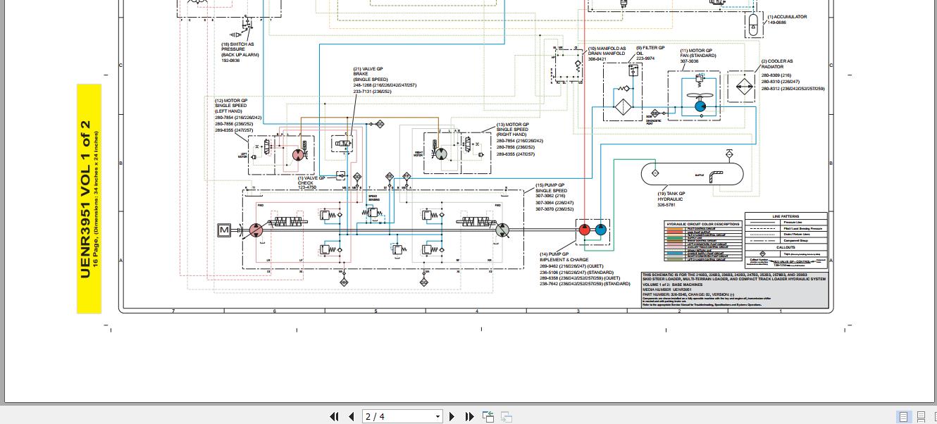 Caterpillar Skid Steer Loader 242B3 SRS Operators Service Manual Schematics