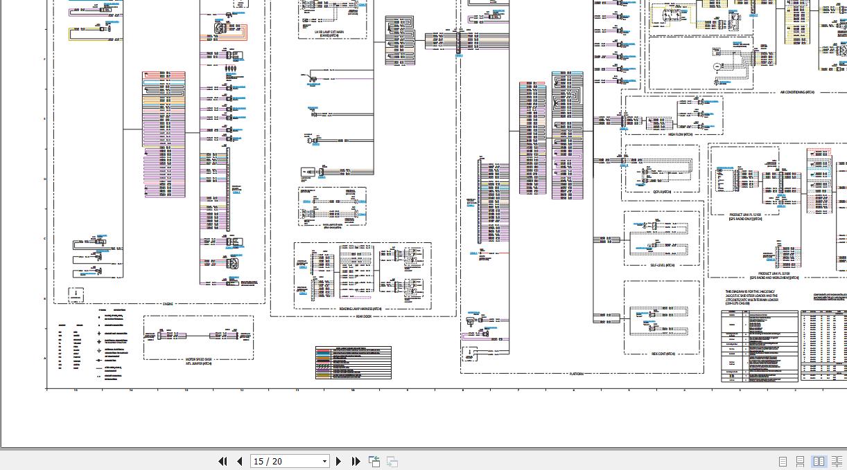 Caterpillar Skid Steer Loader 272C RED Operators Service Manual Schematics