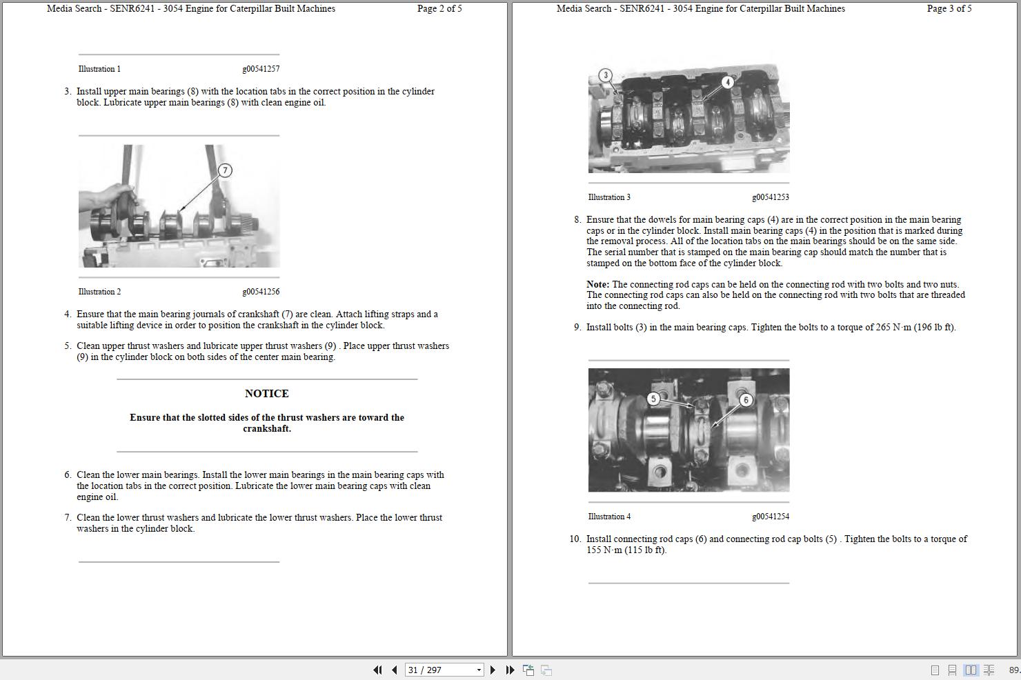 Caterpillar Telehandler TH63 5WN Operators Service Manual Schematics