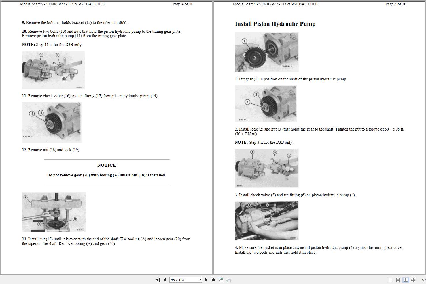 Caterpillar Track-Type Loader 931B 29Y Operators Service Manual ...