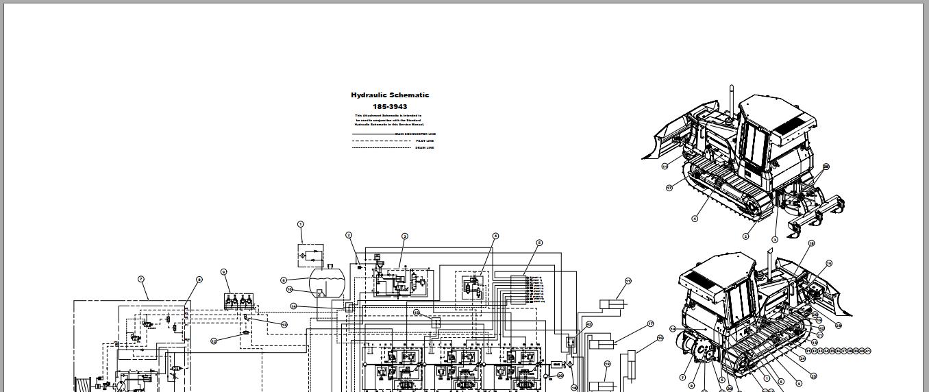 Caterpillar Track-Type Tractor D4G CFN Operators Service Manual Schematics