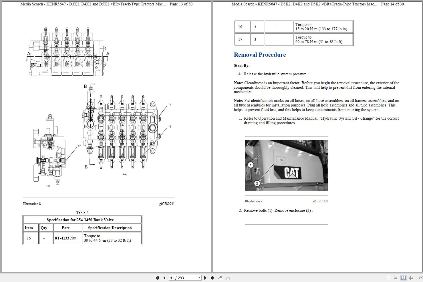 Caterpillar Track-Type Tractor D4K2 XL KMM Operators Service Manual ...