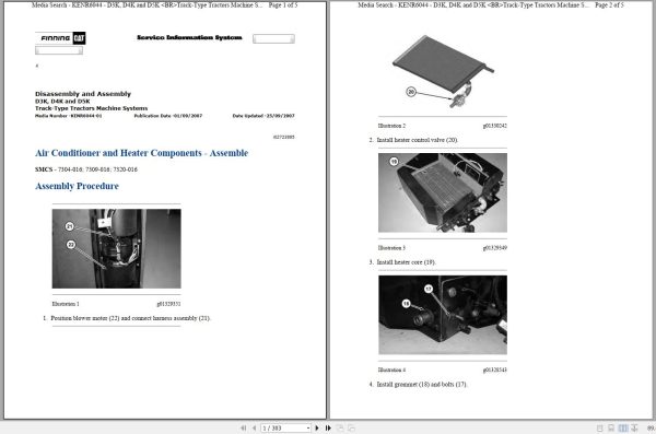 Caterpillar Track-Type Tractor D5K LGP YYY Operators Service Manual ...