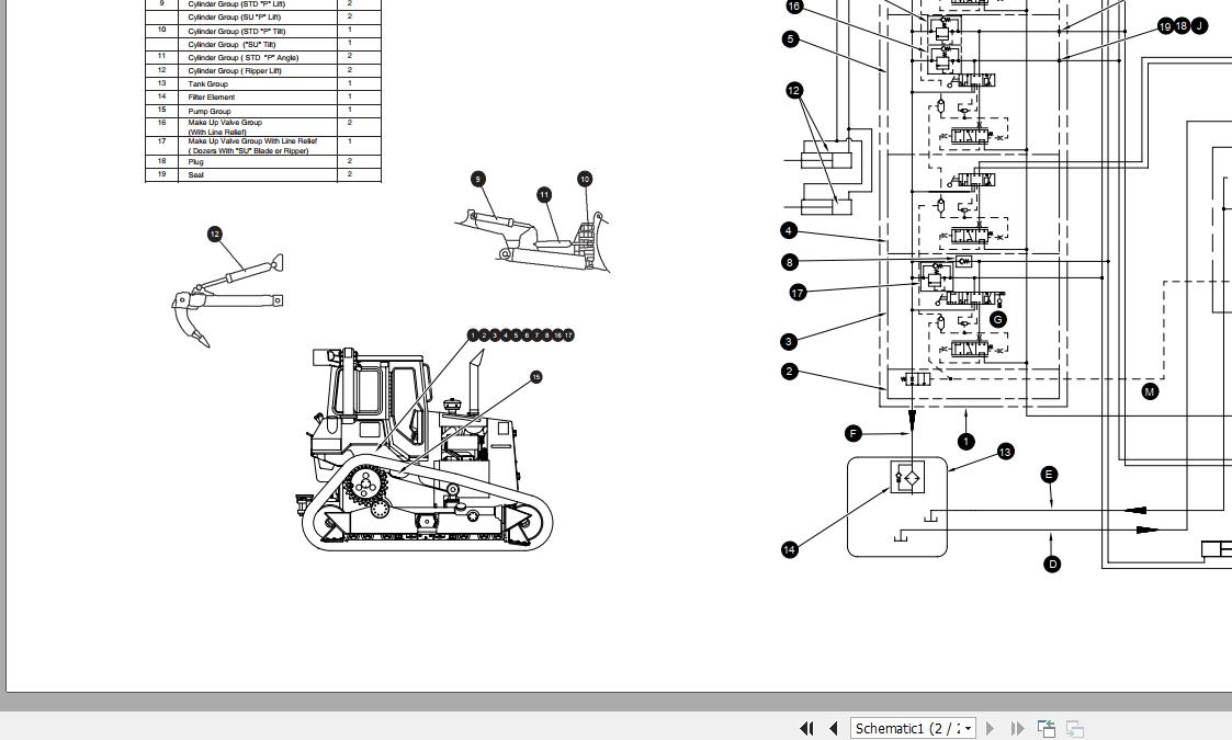 Caterpillar Track-Type Tractor D5M 6AS Operators Service Manual Schematics