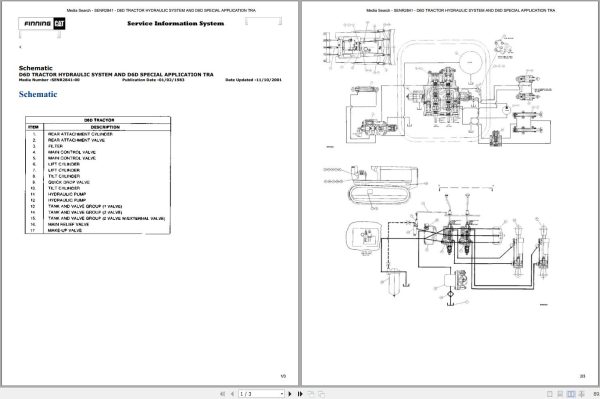Caterpillar Track-Type Tractor D6E SR 8FJ Operators Maintenance Service ...