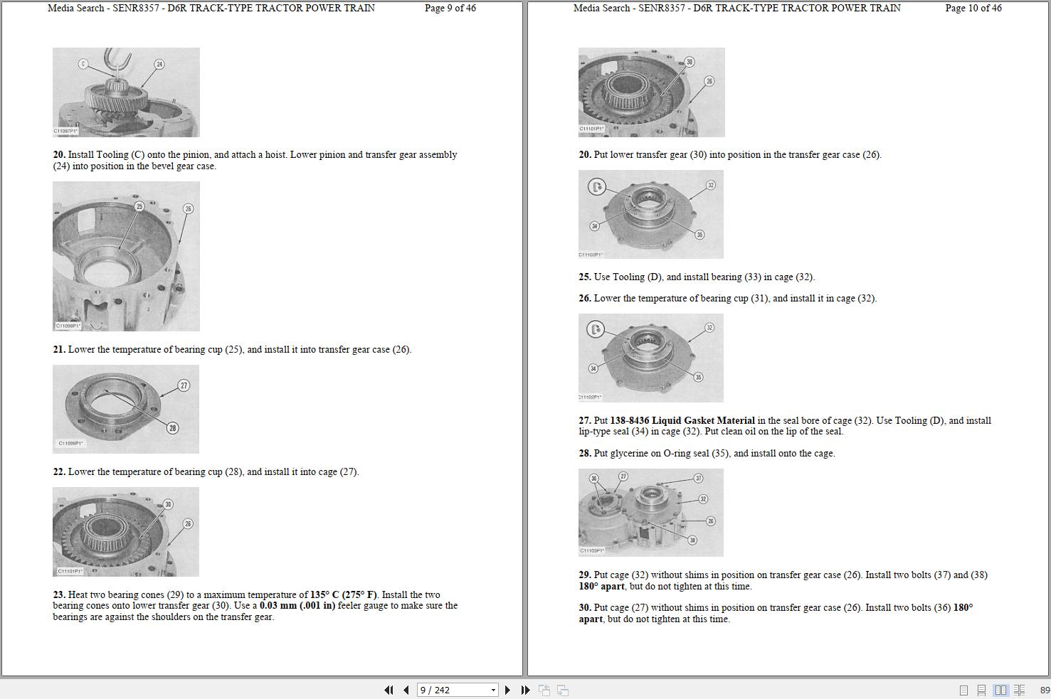 Caterpillar Track-Type Tractor D6R 4MN Operators Service Manual Schematics
